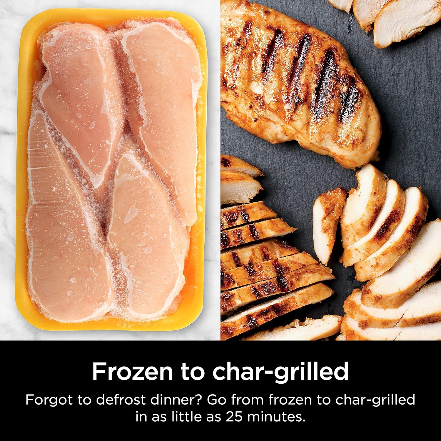Generic IG651 Smart XL Pro, Indoor Grill/Griddle Combo, Air Fry, Dehydrate & More, Pro Power Grate, Flat Top, Crisper, Smart Thermometer, Black