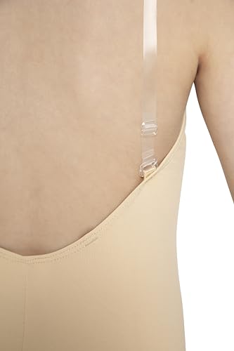 Capezio girls Over's and Under Camisole Leotard, Nude, Large