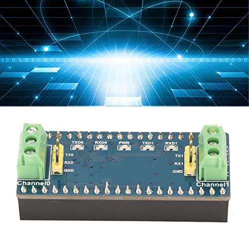 Expansion Board for Raspberry Pi, SP3232een Driver Chip, Dual Channel Uart Interface for Pico Motherboard, PCB Material, Easy to Convert RS232 Expansion Board