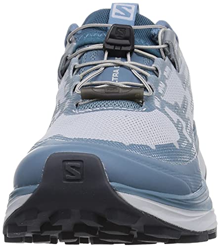 Salomon Women's Ultra Glide Trail Running Shoes for Women, Ebony/Blue/Grey, 9