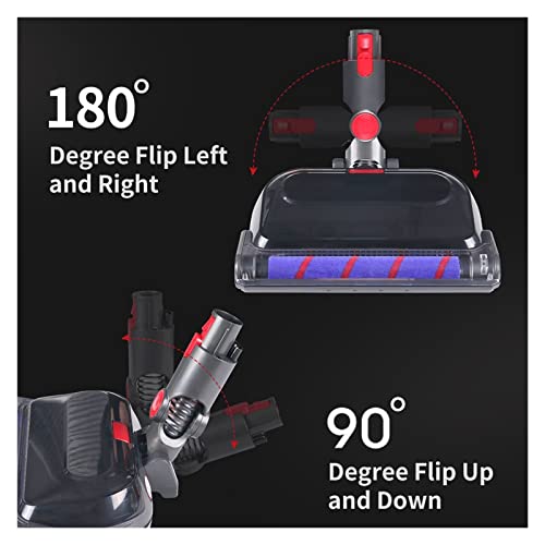 NUTRAC Vacuum Cleaner Electric Cleaning Mop Head Wet and Dry Brush Home Floor Mop Heads Accessories,Compatible for Dyson V7 V8 V10 V11V15
