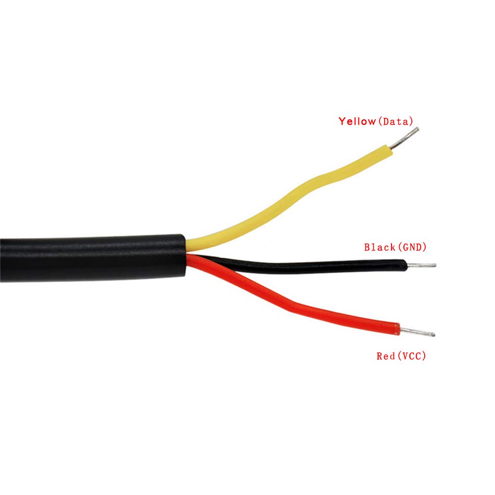 COVVY 3PCS DS18B20 Temperature Sensor Stainless Steel Probe, Accurate Reading, Measure Temperature -55°C to +125°C for Arduino