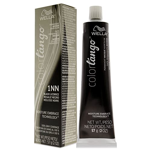 Wella Color Tango Permanent Hair Color, 1NN Black Intense Neutral