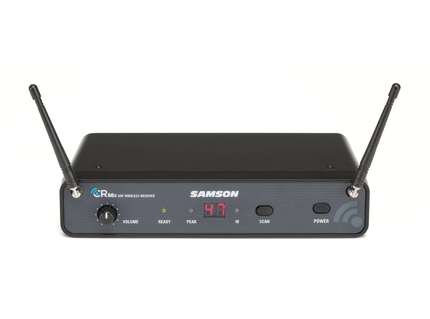 Samson Technologies Concert 88x Presentation Wireless System with LM5 Lavalier Microphone (D Band), Black
