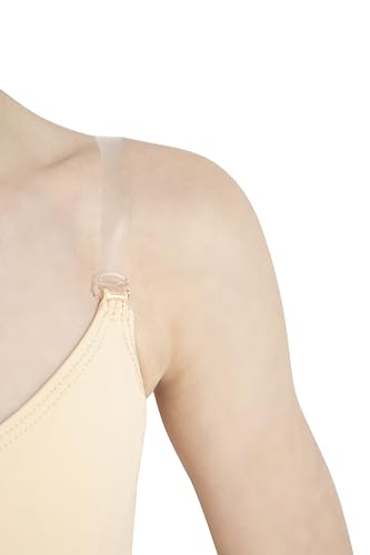 Capezio girls Over's and Under Camisole Leotard, Nude, Large