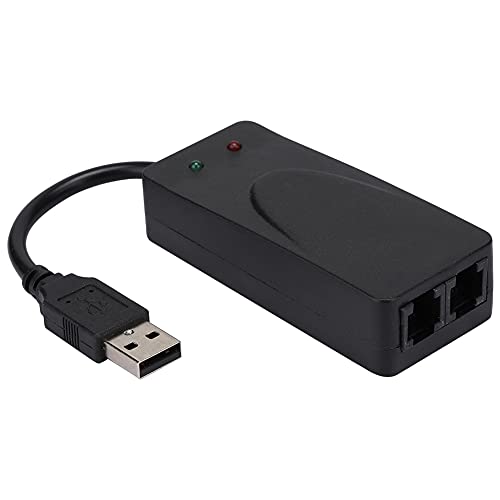 Fax Modem, Dual Port USB2.0 56K External Modem Driver, Plug and Play USB Modem, Standard and Expanded at Command Set Compatibility