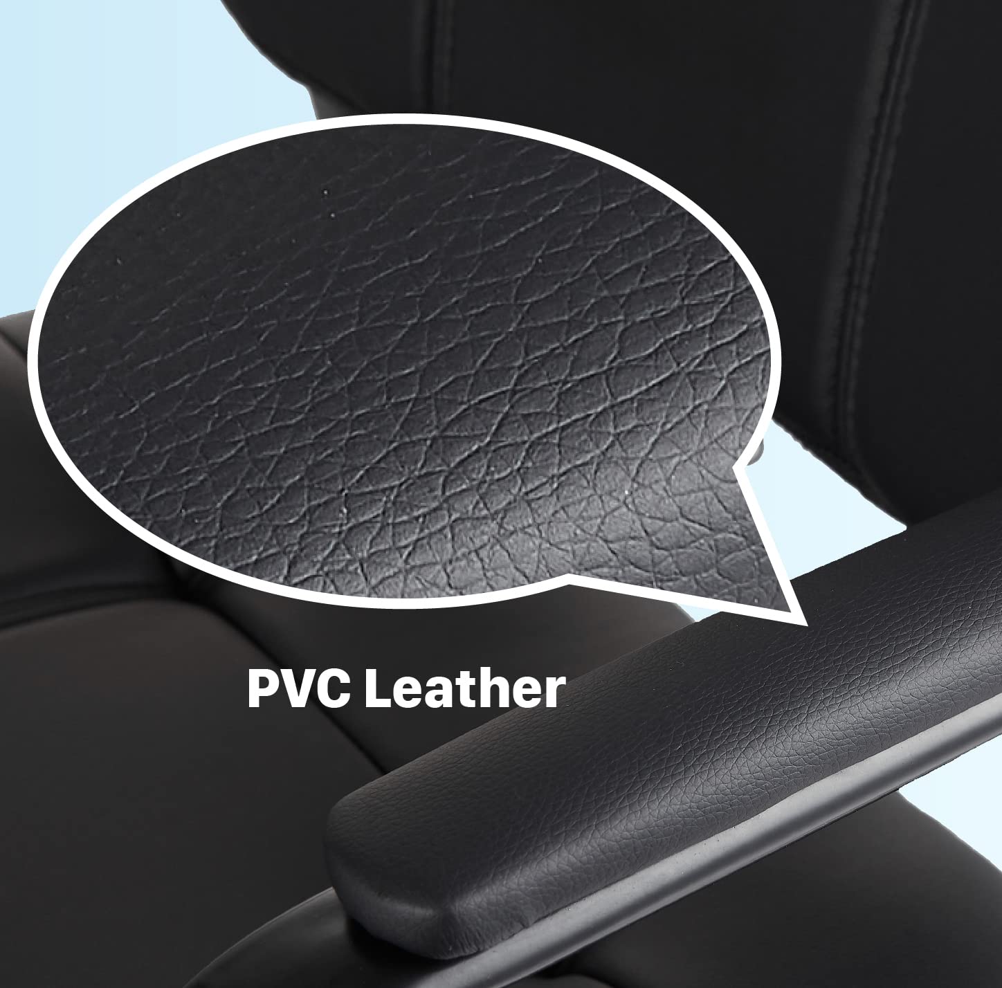 CLATINA Waiting Room Guest Chair with Bonded Leather Padded Arm Rest for Office Reception and Conference Desk Black with Sled Base