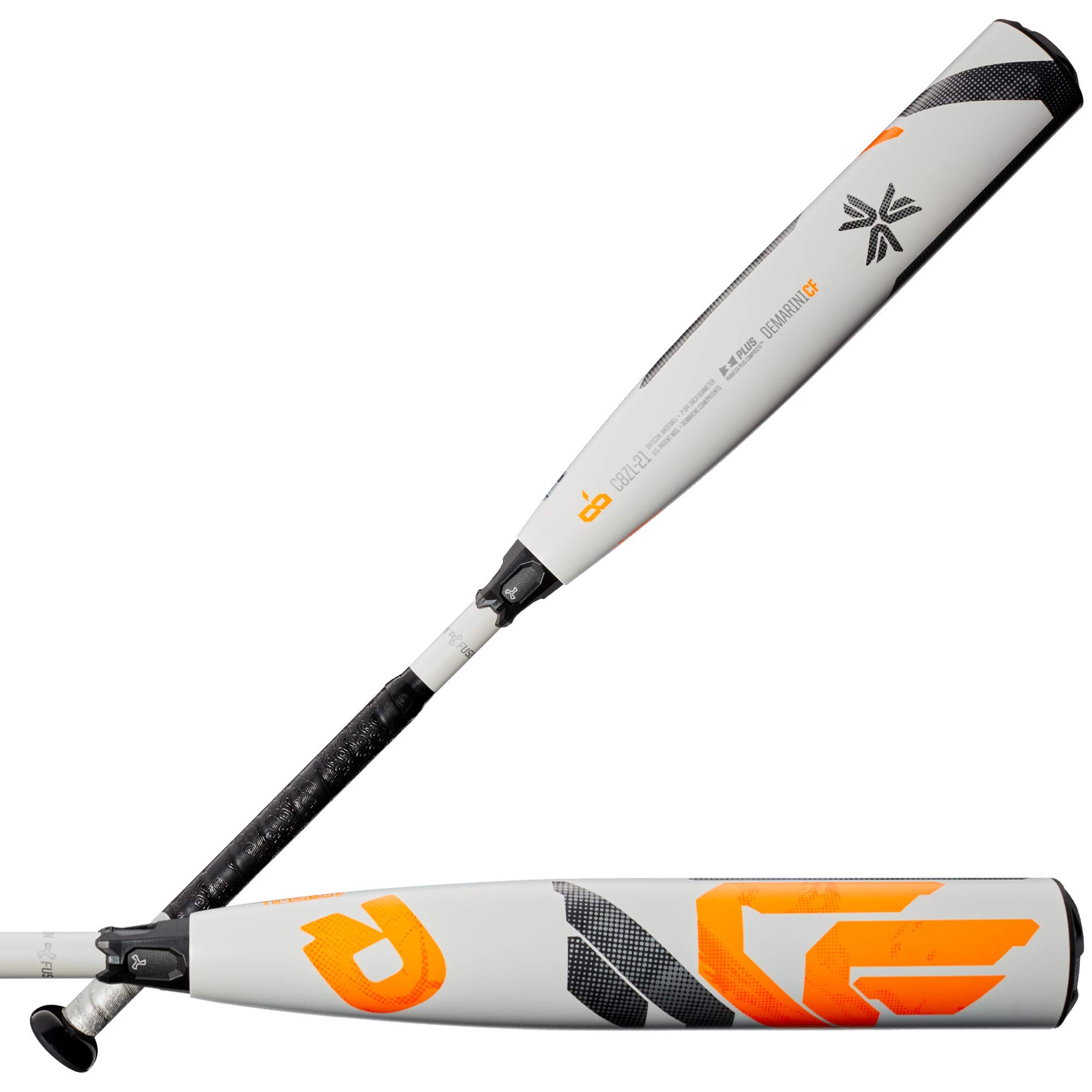 DeMarini CF (-8) USSSA Baseball Bat- 2 3/4" Barrel - 30"/22oz, Black, WTDXC8Z 2230-21