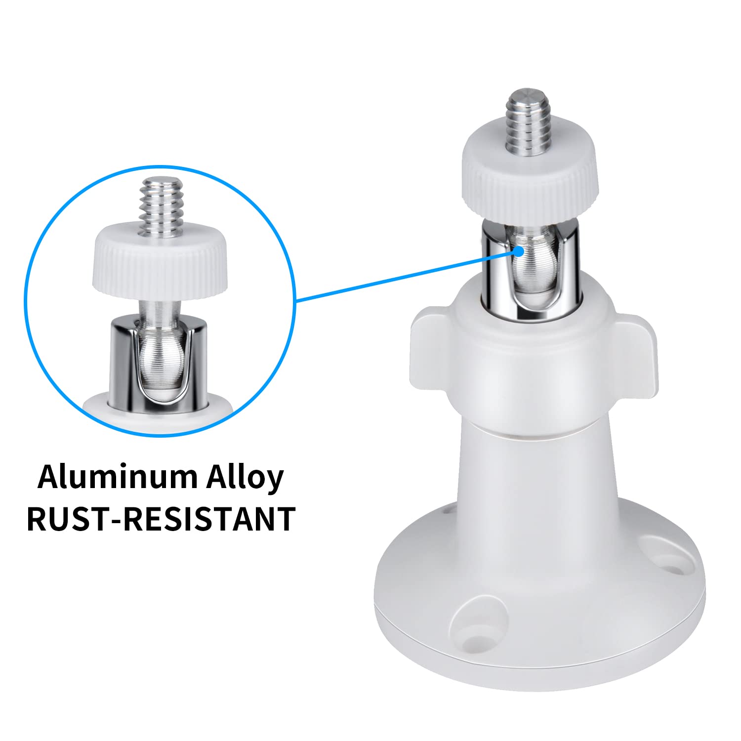 Wall Mount for All Arlo Camera, Arlo Ultra, Arlo Essential, eufyCam E/2C, Ultra/Ultra 2, & Others - Ring Stick Up Cam Battery with 1/4 Screw Head (Camera not Included)(3pcs)