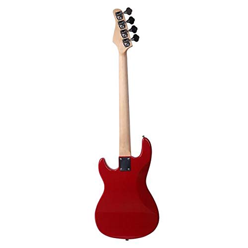 Exquisite Burning Fire Style Electric Bass Guitar Red