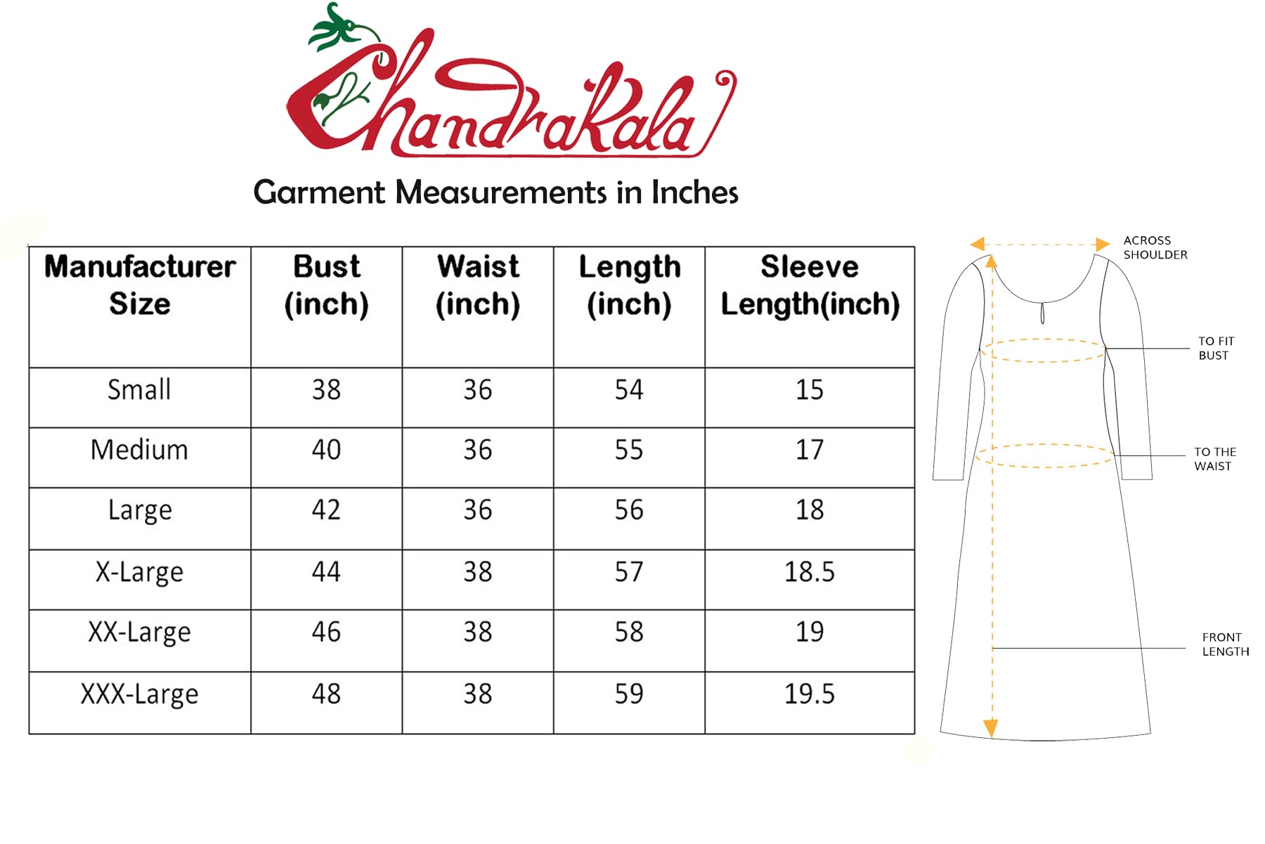 Chandrakala Gold Foil Printed Long Kurti for Women Rayon Indian Anarkali Ethnic Tunic Top Kurta Kurti Dress,Large (K199BLA3)