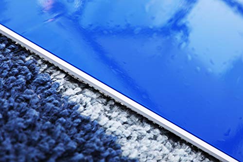 Cleanroom Sticky Mats with Base Pad, Include 5 Tacky Mats of 30 Sheets (150 Sheets Total) & 1 Non-Slip Hard Plastic Frame, Size 24x36 Inches, 50 Microns Per Sheet, Repositionable, Blue