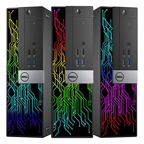 Dell Computer Desktop PC, Intel Core i3-6100 3.70 GHz, 16GB RAM, 256GB M.2 SSD (Fast Boot), 1TB HDD, AMD RX 550 4GB, RGB Gaming Keyboard Mouse, WiFi, Windows 10 Professional (Renewed)
