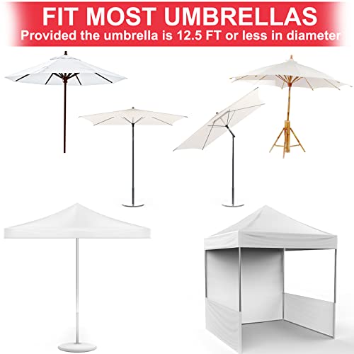 Patio Umbrella Netting, 7-10 FT Outdoor Umbrellas Screen Ultra-Large Umbrella Netting, Umbrella Hanging Tent, Patio Netting, Accommodate Up to 9 People Equipped with Double Zippers and Water Pipe