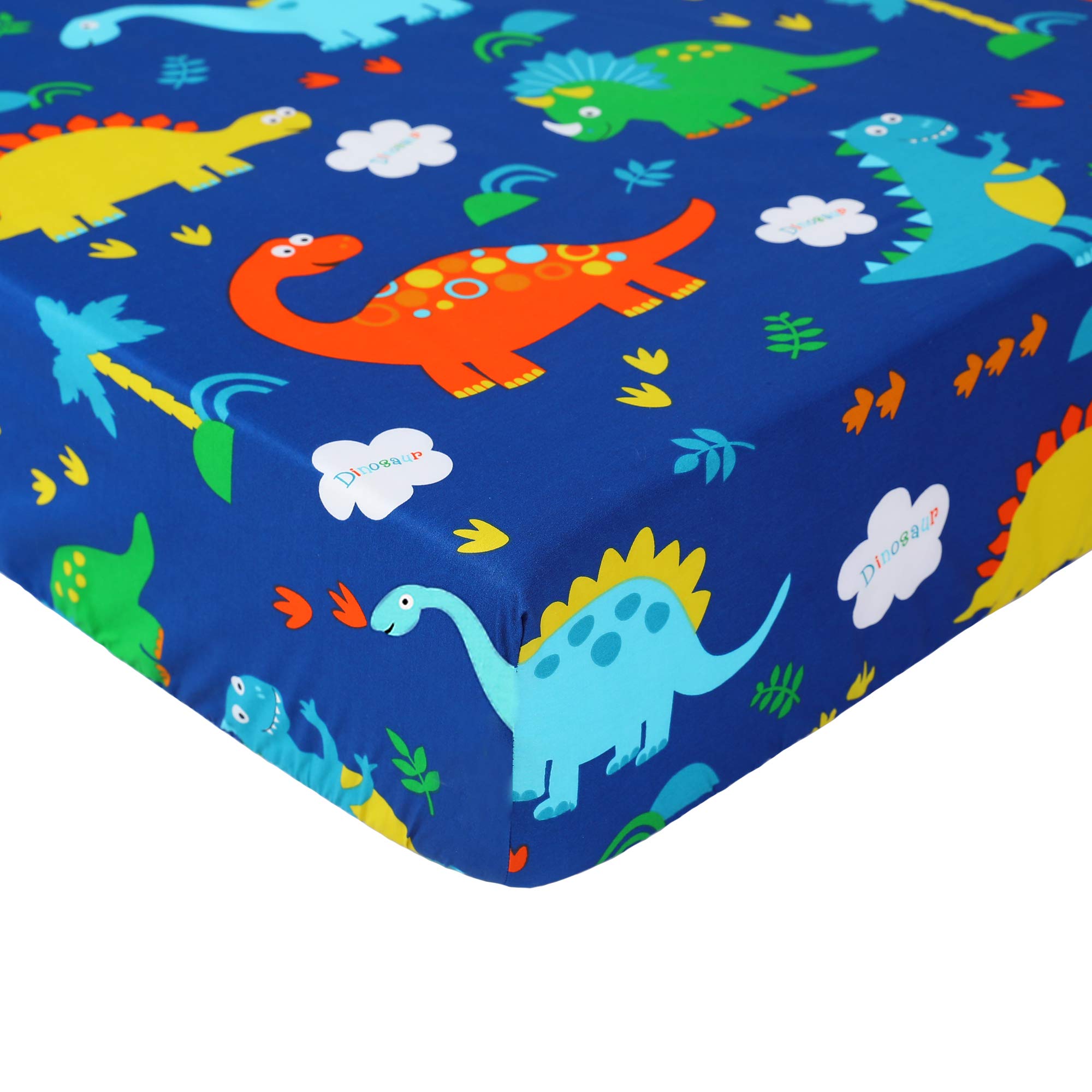 Changing Pad Cover - Soft Mini Crib Sheets for Boys and Girls 1 Pack 32×16 Inch Unisex Change Pad Sheets Dinosaur - by UOMNY