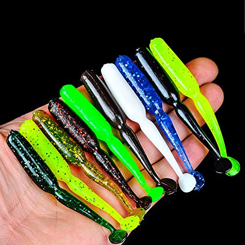 Connoworld 10Pcs Soft Silicone Simulation Fish Bait Outdoor Fishing Fake Lure Tackle Tool - I 7.5cm