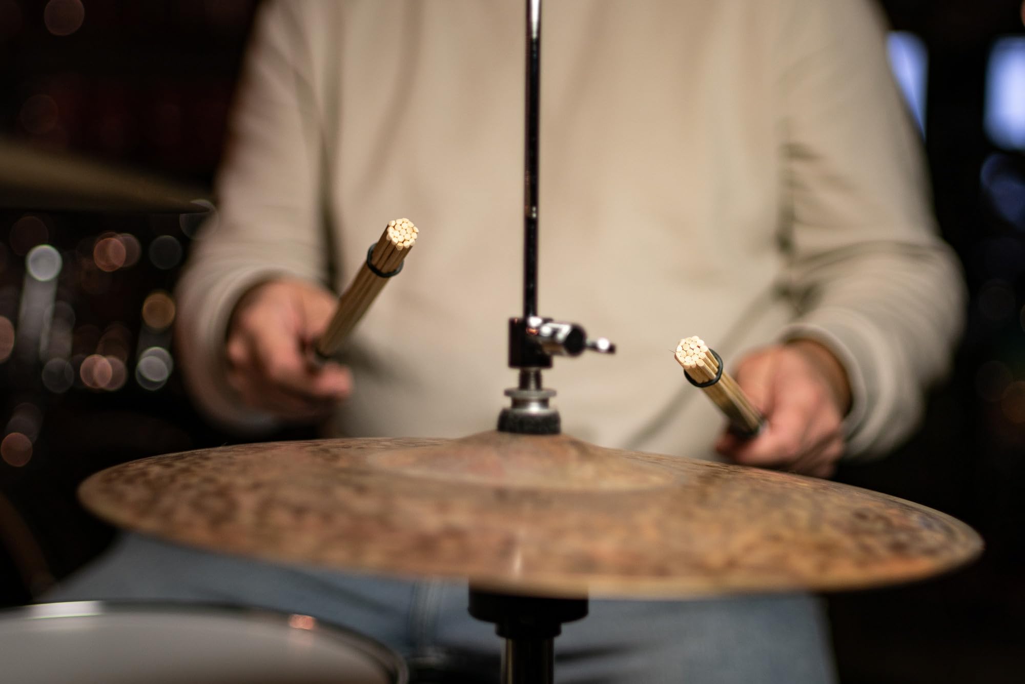 Meinl Stick & Brush Flex Multi-Rod Bundle Specialty Drumsticks for Low Volume Quiet Acoustic Music on Drums/Percussion, Bamboo Dowels, Natural, one Size (SB202)