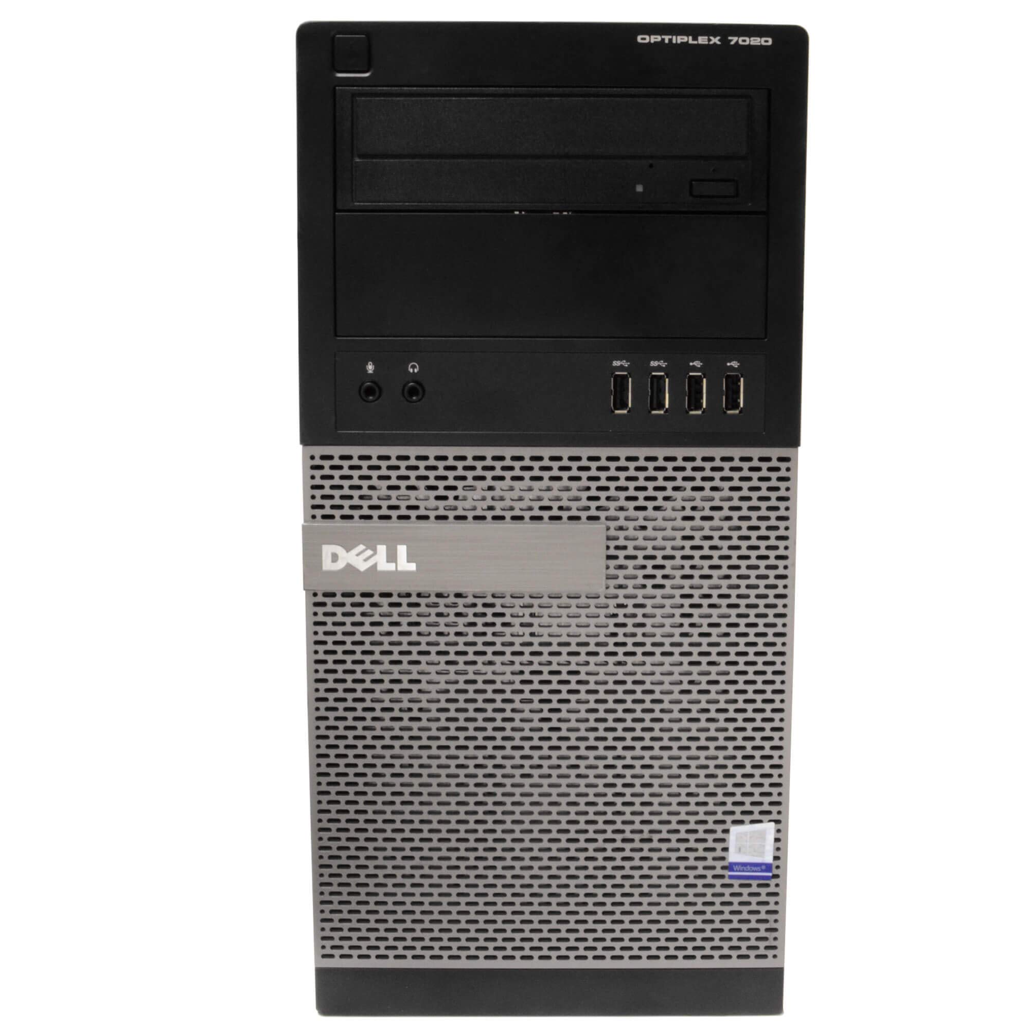 Dell Gaming PC Tower, Intel i5, 16GB RAM, 128GB SSD 500GB HDD, Windows 10, Nvidia GT 1030 2GB, New RGB Gaming Keyboard and Mouse (Renewed)