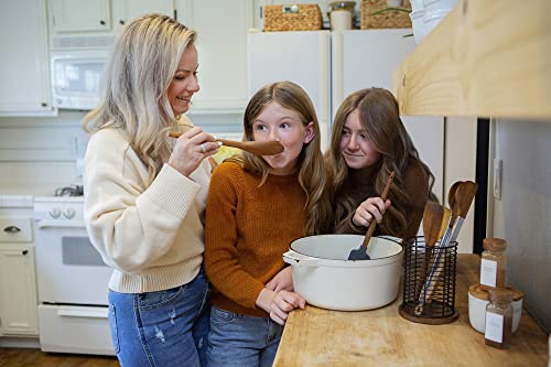 Emerson Ergonomics Wood and Metal Kitchen Utensil Holder Desk Organizer Multi-Purpose Counter Organizer
