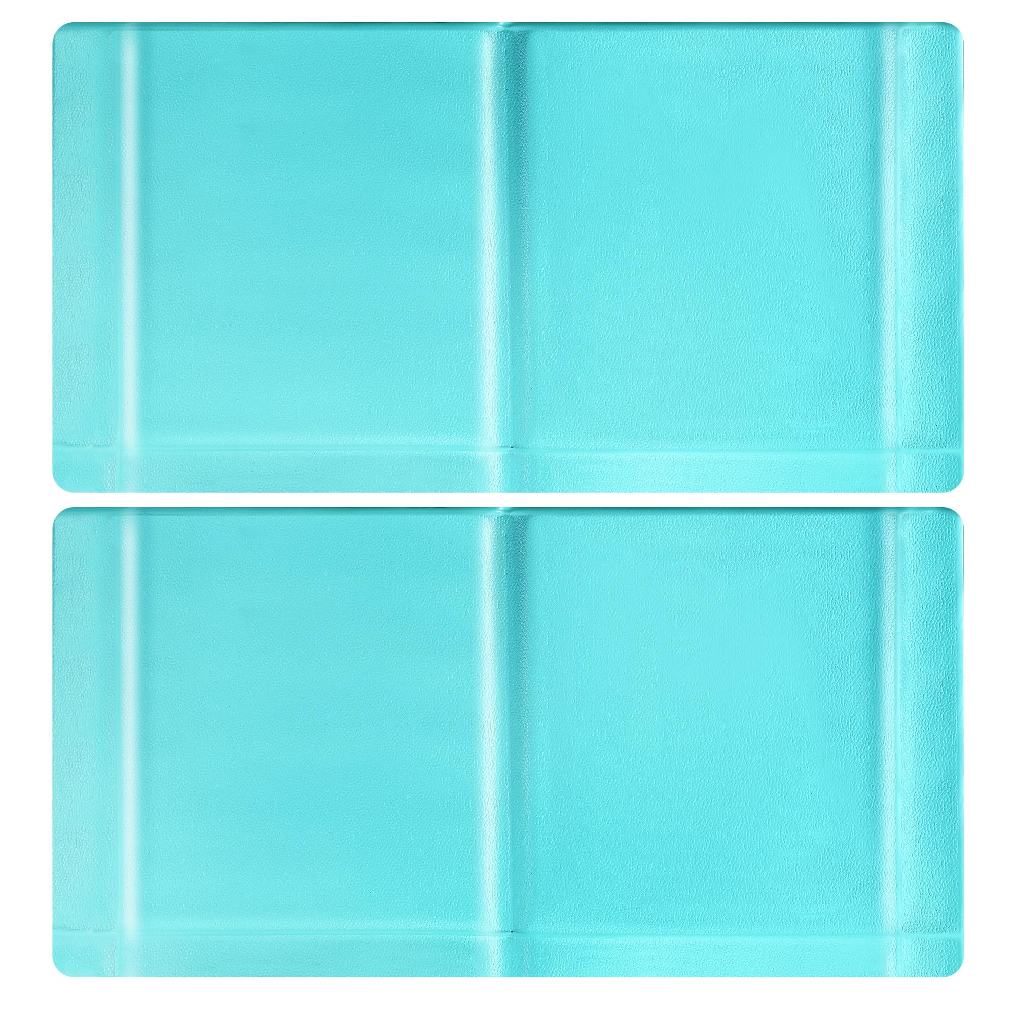 Dreyoo 2 Pack Anti Frost Mat for Freezer, Prevent Frost Foldable Universal Food Mat for Fridge, Size 47 x 24 cm