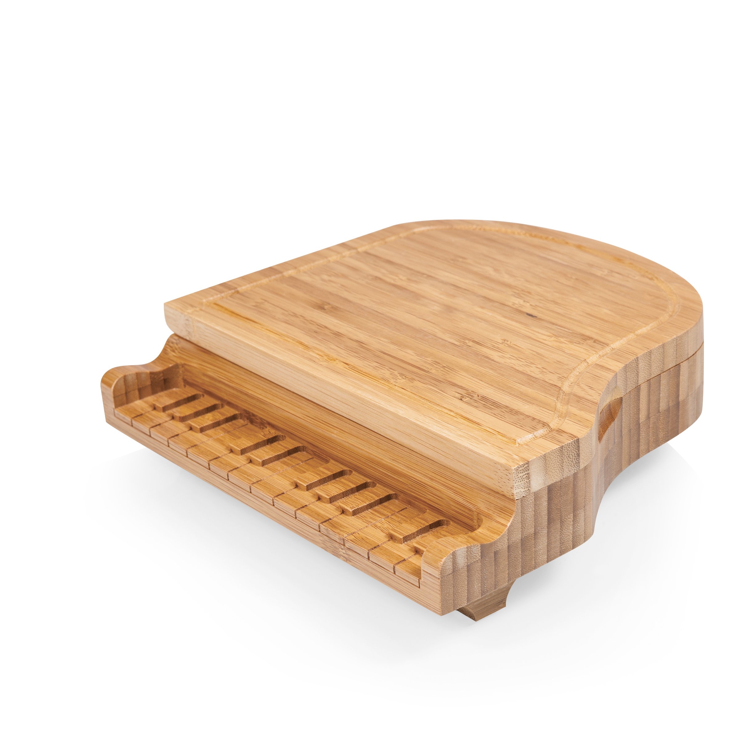TOSCANA - a Picnic Time brand Piano Cheese Board & Knife Set, Novelty Charcuterie Board with Cheese Knife Set, Cheese Boards Charcuterie Boards, (Bamboo)