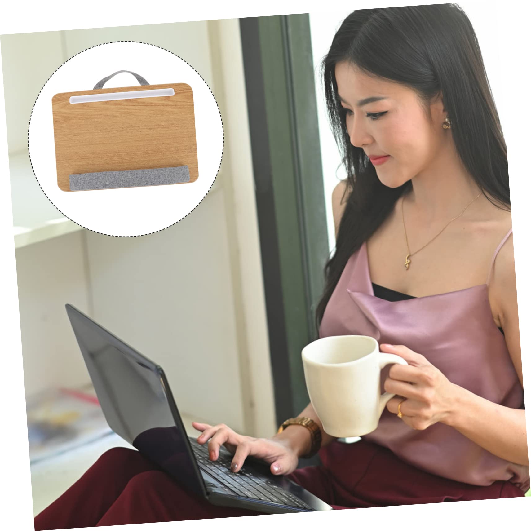 Ciieeo 1pc Laptop Desk Foldable Laptop Bed Table Bed Laptop Table Laptop Cooling Stand Folding Lap Desk Breakfast Food Tray Bed Study Desk Bed Desk Lazy Table Cloth on The Lap Student