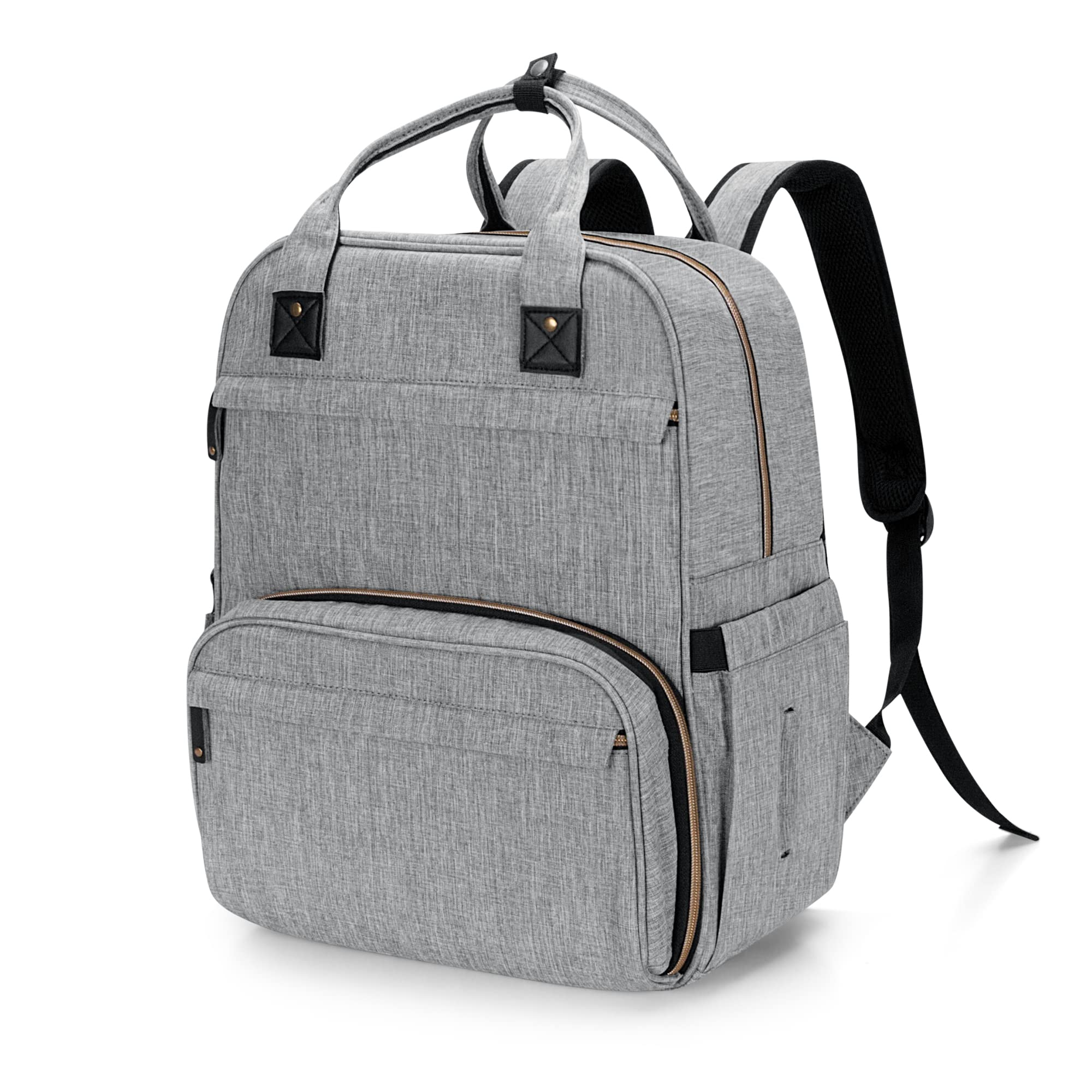 Fasrom Breast Pump Bag Backpack for Working Moms, Pumping Carrying Bag with Laptop Sleeve, Gray (Empty Bag Only)