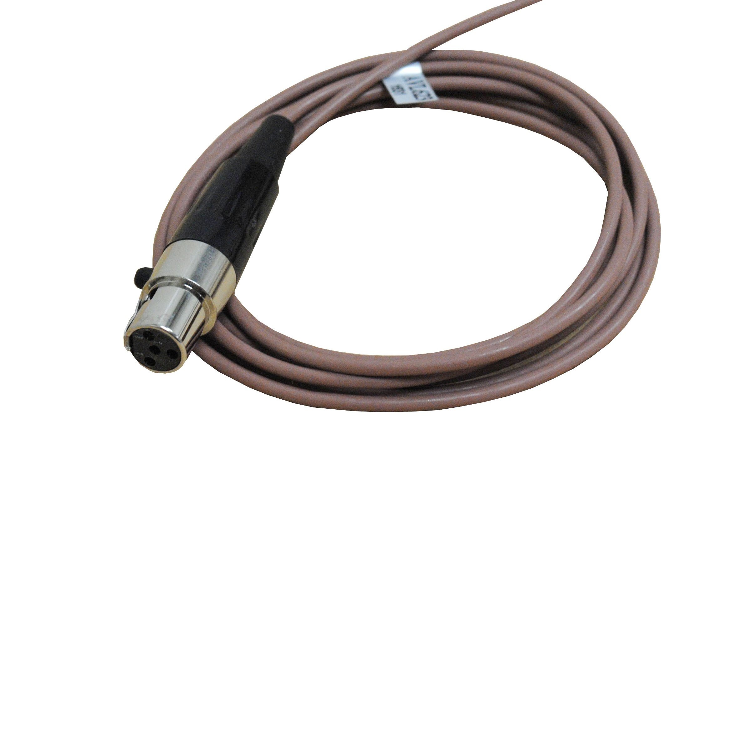 U-Voice UVS70D-SH4-CC Detachable Mini Headset Microphone for Shure (Cocoa Color)