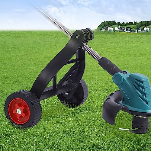 kmobruzy Adjustable Wheels Support Wheels Auxiliary Wheel Trimmer Attachment for Cordless Grass Trimmer for Comfortable Lawn Care Cutter
