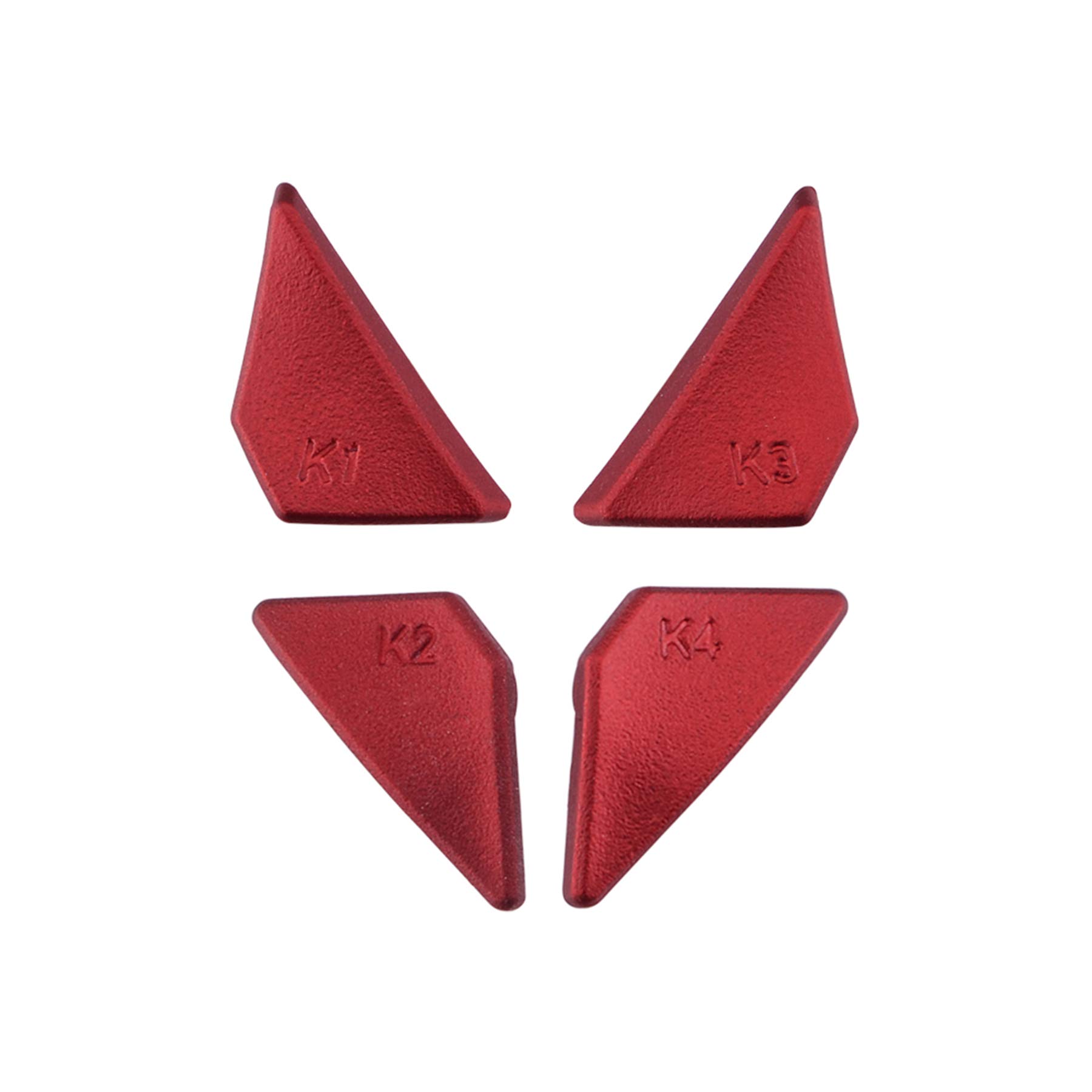 Scarlet Red Replacement Redesigned Back Buttons K1 K2 K3 K4 Paddles for PS4 eXtremeRate Controller Dawn Remap Kit