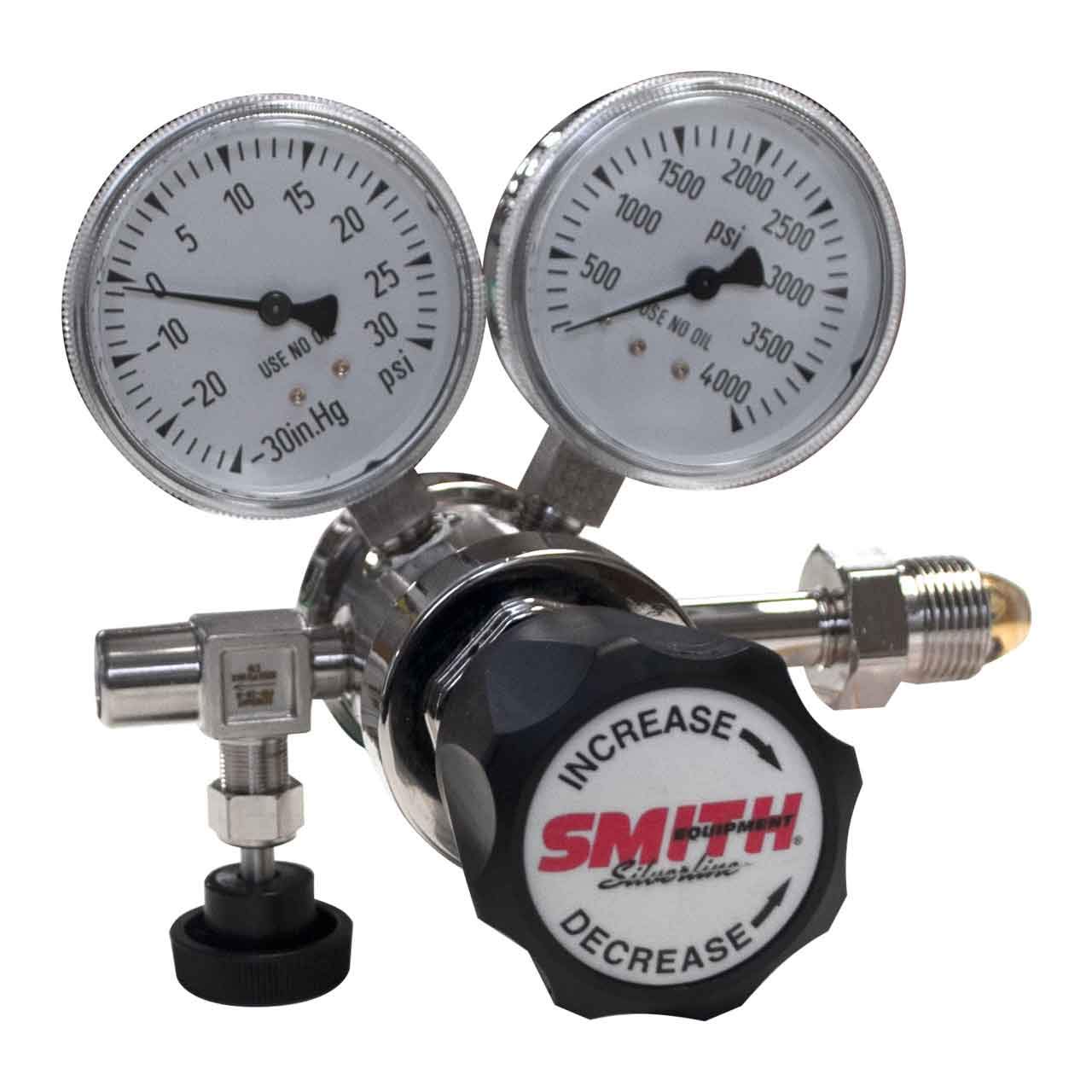 Miller Electric Silverline Series High Purity Gas Regulator 0 to 15 psi, 2", Inert Argon, Helium, Nitrogen (220-4109)