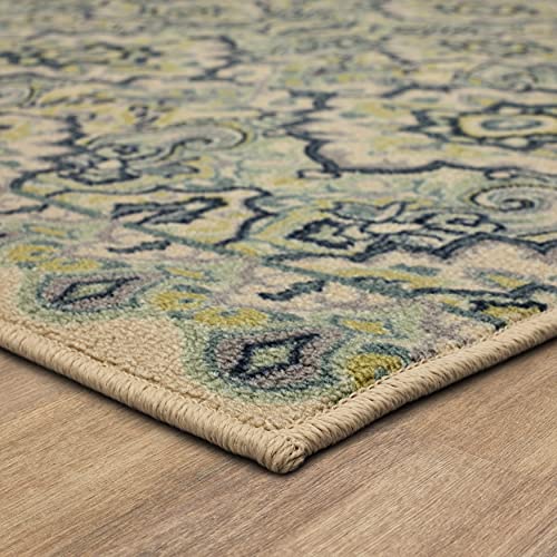 Mohawk Home Woodbridge Santa Ana Floral Printed Area Rug, 5'x8', Tan