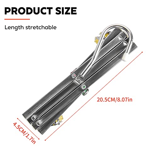 JSFPMC Drying Hanger, Hanging Drying Rack, Drip Hanger Stainless Steel with 10 Pegs for Laundry Underwear Socks, The Clips Release Quickly, Folding Portable