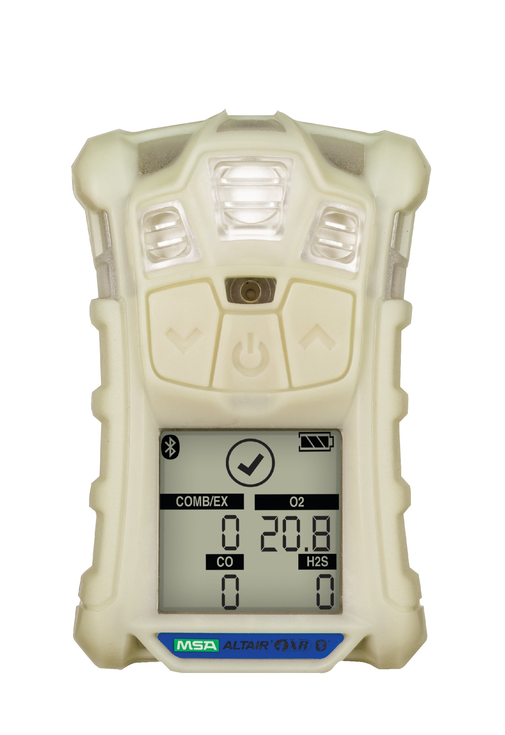 Msa 10178571 Altair 4XR Multigas Detector: LEL, O2, H2S & CO, Glow-in-The-Dark, Global Charger