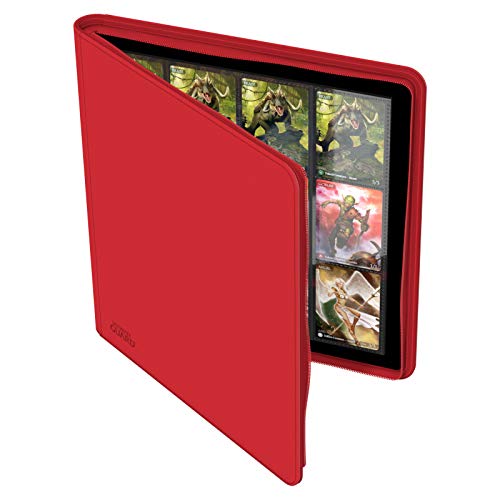 Ultimate Guard Zipfolio 480 – 24 Pocket XenoSkin (Quadrow) Red