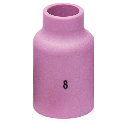 Eastwood 10 Pack Tig Welder Replacement 8 3/8 in. Gas Lens Cups Alumina Nozzle for Standard Collet Body Torch