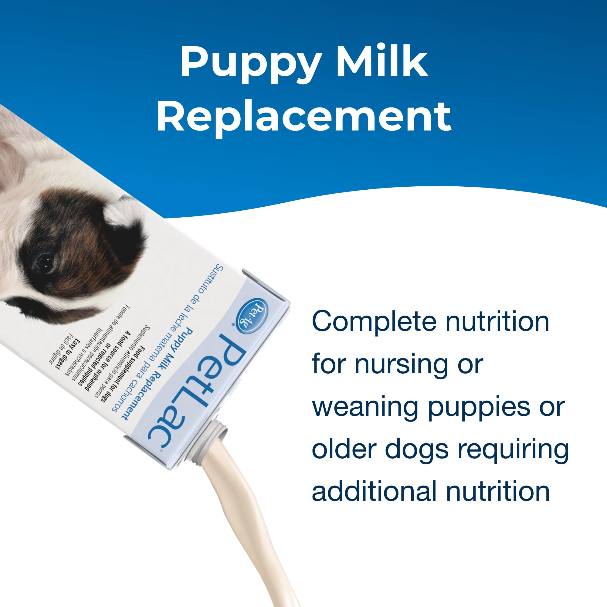 Pet-Ag PetLac Liquid for Puppies - 32 oz - Ready-to-Feed Milk Replacement for Puppies Newborn to Six Weeks Old - Easy to Digest