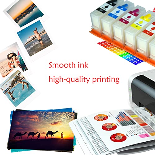 Gooyule 312XL Sublimation Ink Cartridges No Chip Refillable Ink Cartridge for XP-15000 XP-15010 XP-15080 Remanufactured Ink Cartridges Without Chip & Ink for XP15000 Printer