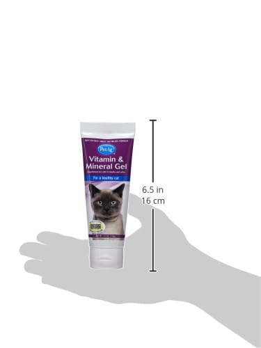 Pet-Ag Vitamin & Mineral Gel Supplement for Cats - 3.5 oz - Provides Basic Daily Vitamins & Minerals for Cats 4 Months and Older - Easy to Digest