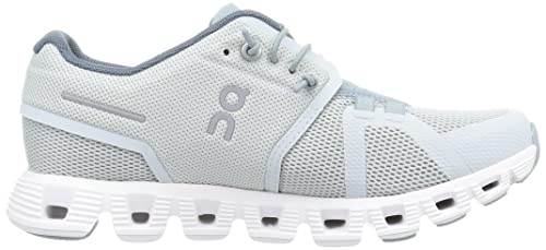 ON Women's Cloud 5 Sneakers, Surf/Cobble, Blue, 9.5 Medium US