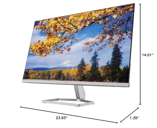 HP M27f 27 inch FHD (1920 x 1080) 75Hz Anti-Glare Monitor, On-Screen Controls, AMD FreeSync, Low Blue Light Mode, Black