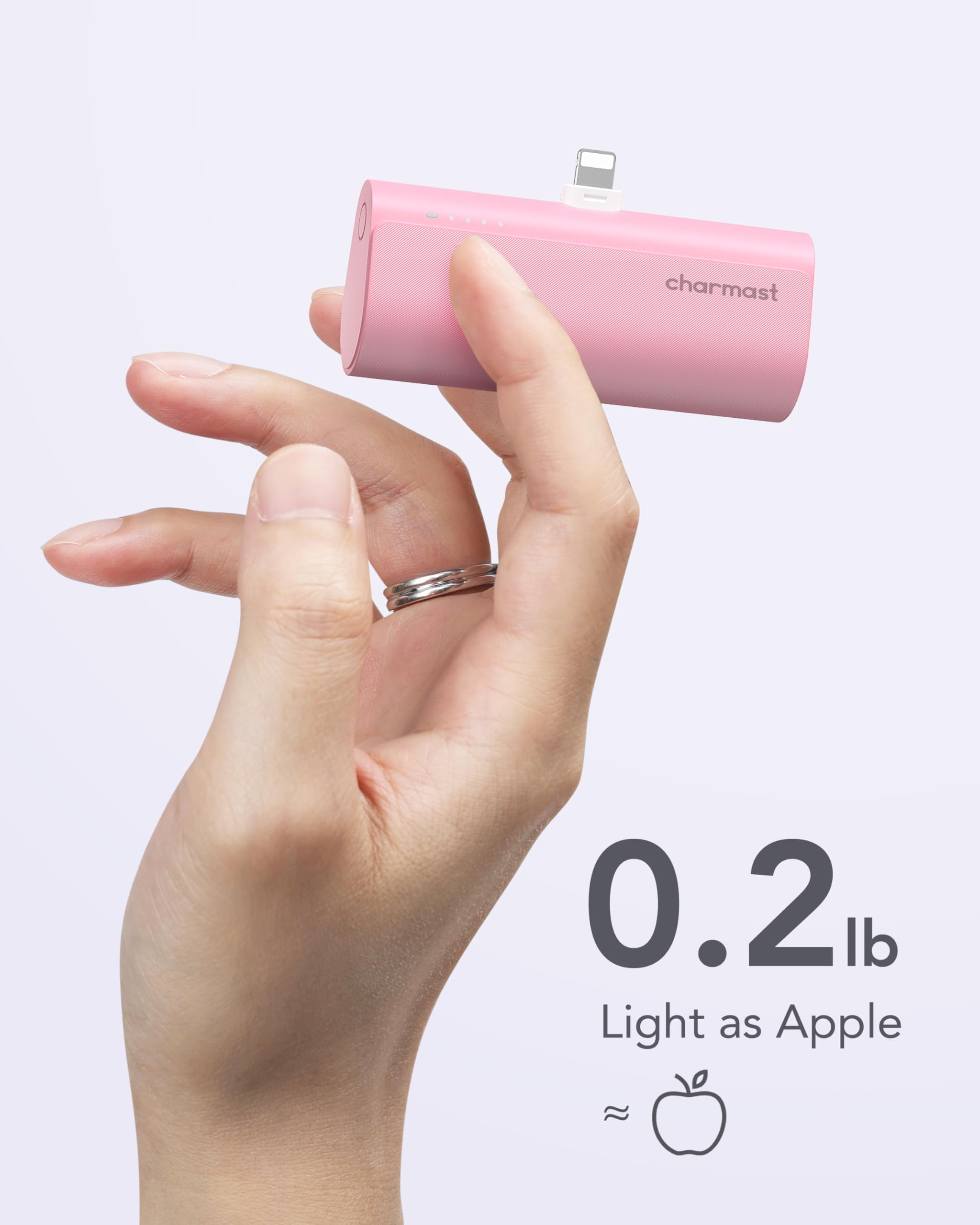 Charmast Small Portable Charger 5000mAh, Ultra-Compact 20W PD Fast Charging Power Bank Mini Battery Pack Compatible with iPhone 14/14 Pro Max/13/13 Pro Max/12/12 Pro Max/11/XR/X/8/7/6, and More