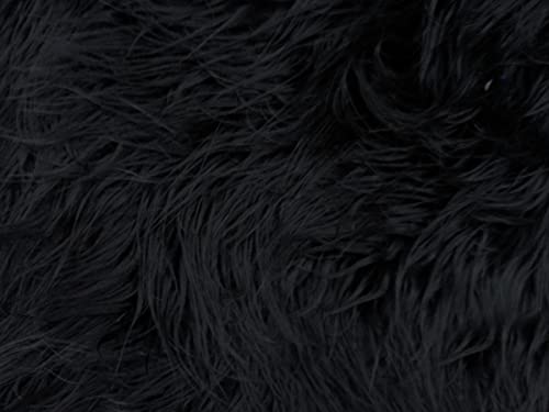 Faux Fake Fur Long Pile Luxury Mongolian Square Patches/Craft, Sewing, Cosplay, Costume, Decorations/Sold by Piece (Ivory, 20" x 20")