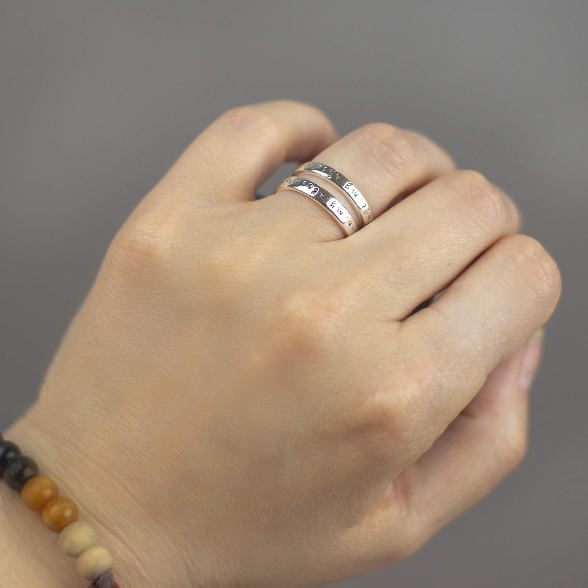 Dicksons Psalms 18:2 Inspirational Women's Double Mobius Silver-Plated Fashion Ring, Size 8