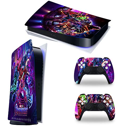 Collection Hero - PS5 Digital Edition Skin Console - PS5 Digital Edition Controller Skin Cover Vinyl Decal Protective