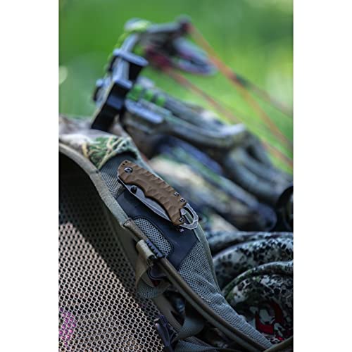 Kershaw Shuffle II Tan Multifunction Folding Pocket Knife (8750TTANBW), 2.6 In. 8Cr13MoV Stainless Steel Tanto Blade with Blackwash Finish, 3-Position Reversible Pocketclip, 3 oz.