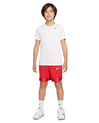 Nike Boy's Dry Shorts Elite Stripe (Little Kids/Big Kids) University Red/White SM (7-8 Big Kid)