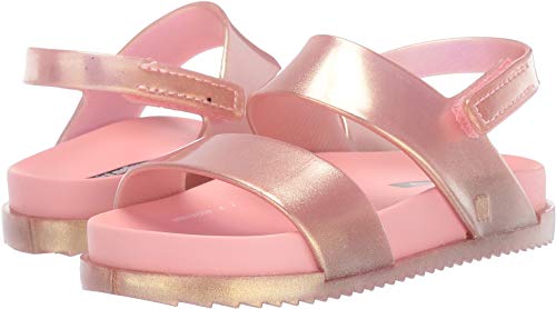 Mini Melissa Baby-Girl's Mini Cosmic Sandal Slipper, Rose Gold, 5 Medium US Toddler