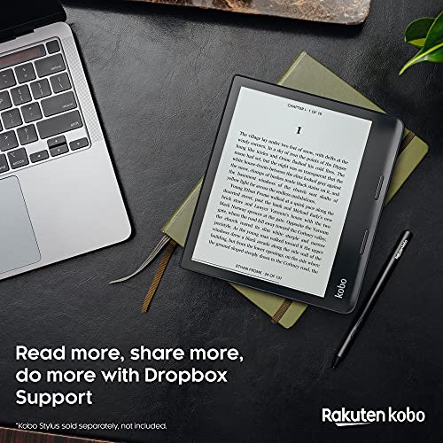 Kobo Sage | eReader with Green SleepCover & Stylus | 8β HD Glare Free Touchscreen | Waterproof | Blue Light Reduction | Bluetooth | WiFi | 32GB of Storage (Green + Stylus)