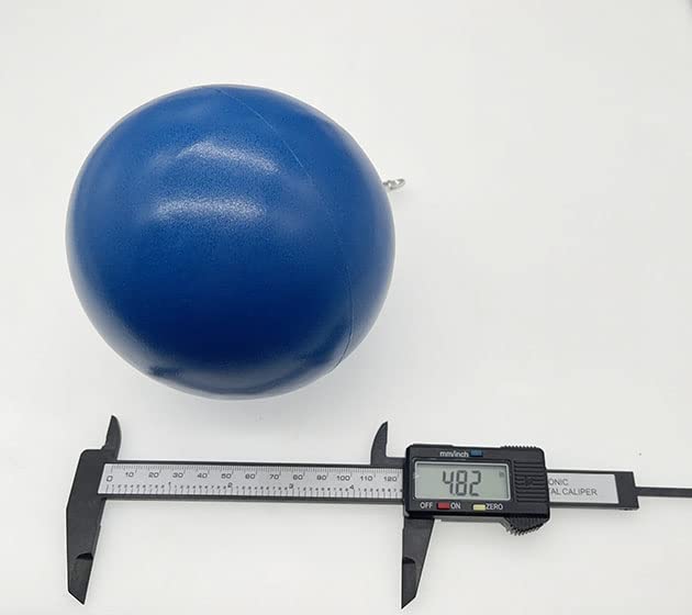 CIZEBO 4 inch Therapy Ball for Release Hip Flexors, Pain Relief for Lower Back Thigh Muscles, Small Exercise Ball for Physical Therapy, Blue
